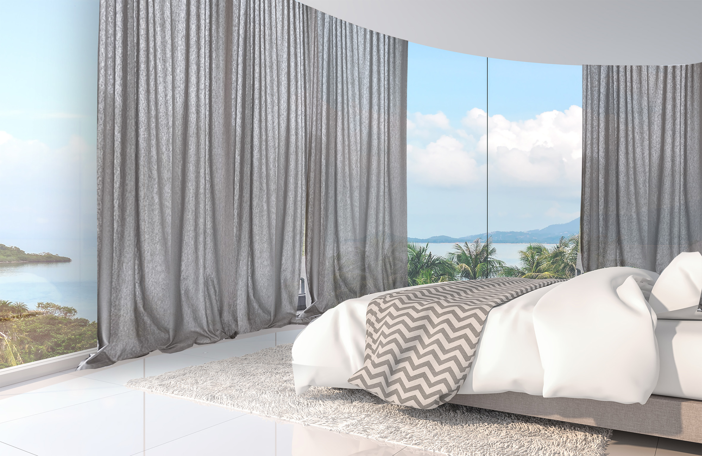 Wave Curtains • SGS Shutters and Blinds